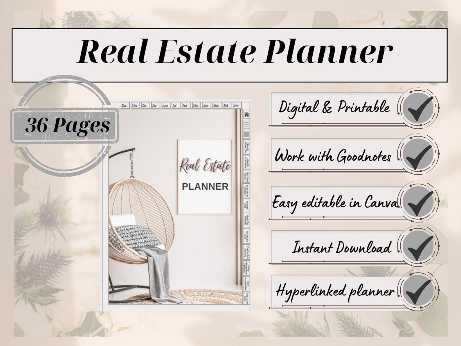 Real Estate Planner, Agent Planner, Business Planner, Marketing Planner ...