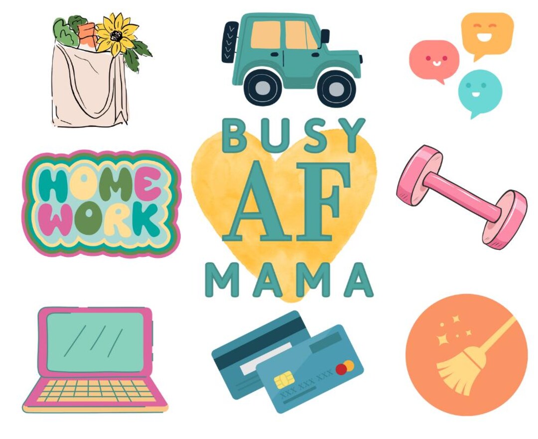Busy AF Mama Digital Download - Etsy