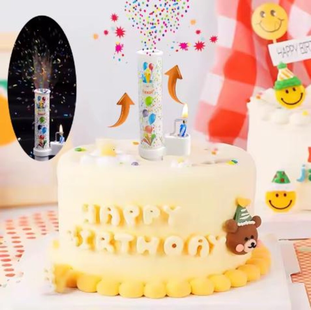 Surprise Birthday Candles - Fun Cake Decoration With Catapult Candy ...