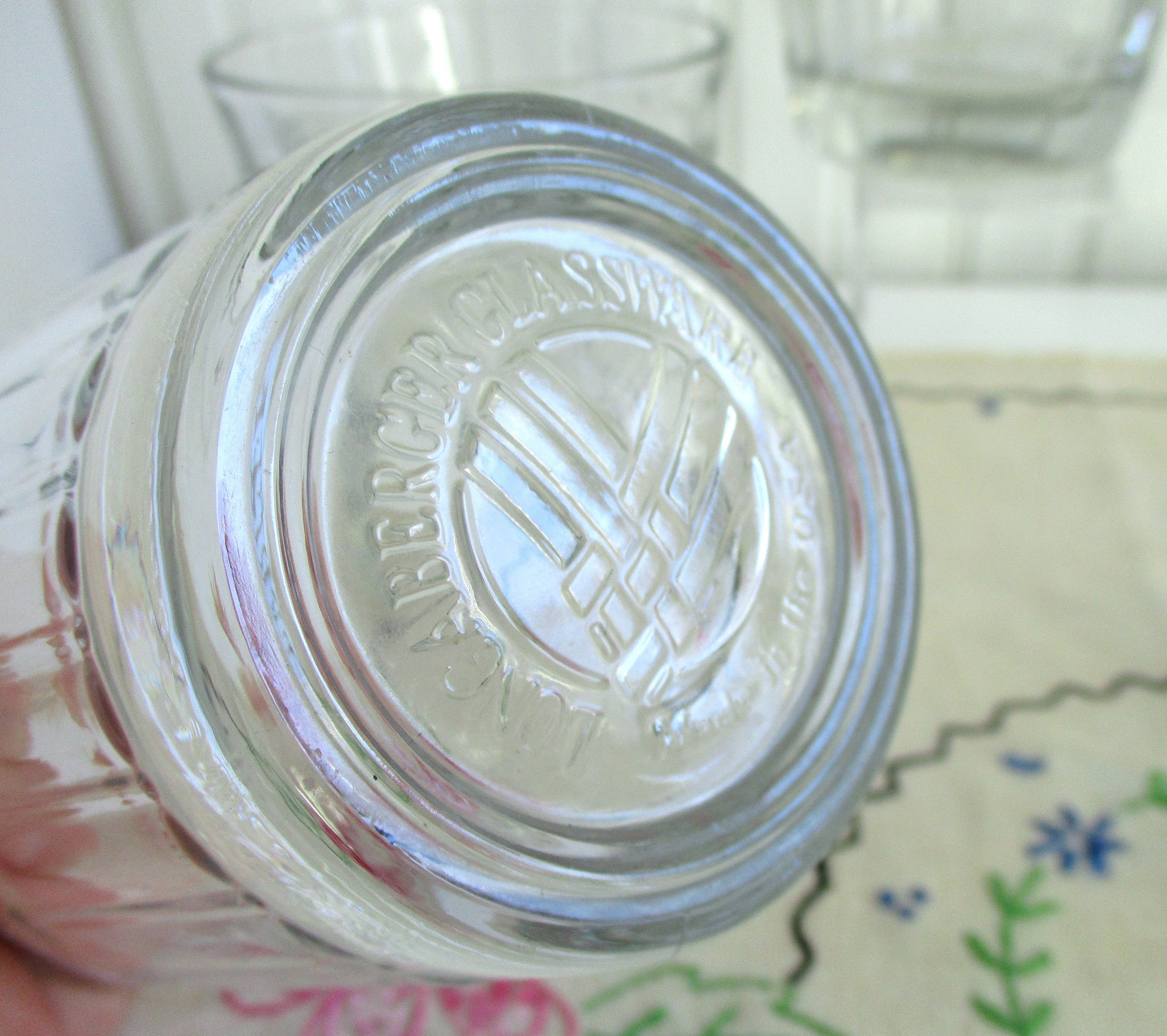 Longaberger Woven Traditions 12 Ounce Flat Tumbler Drinking Glasses ...