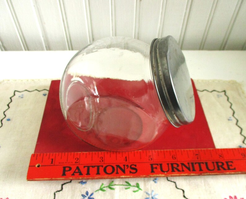 Vintage Small Glass Tilt Jar, Penny Candy Jar, Kitchen Organization - Etsy