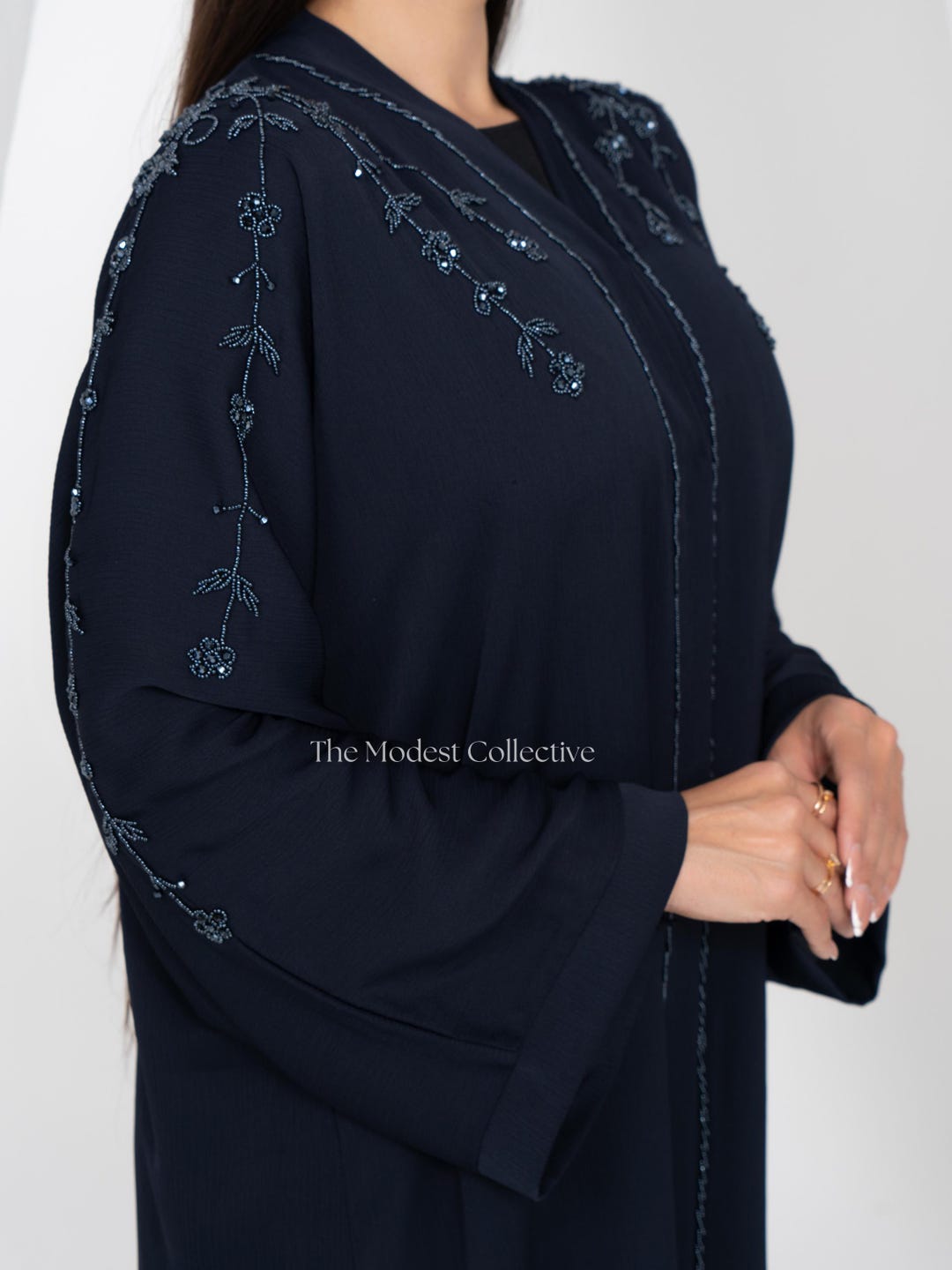 Abaya Embellished Abaya Made in Dubai Abaya With Hijab and Belt Abaya ...