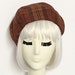 Rust Plaid Beret Hat - Etsy