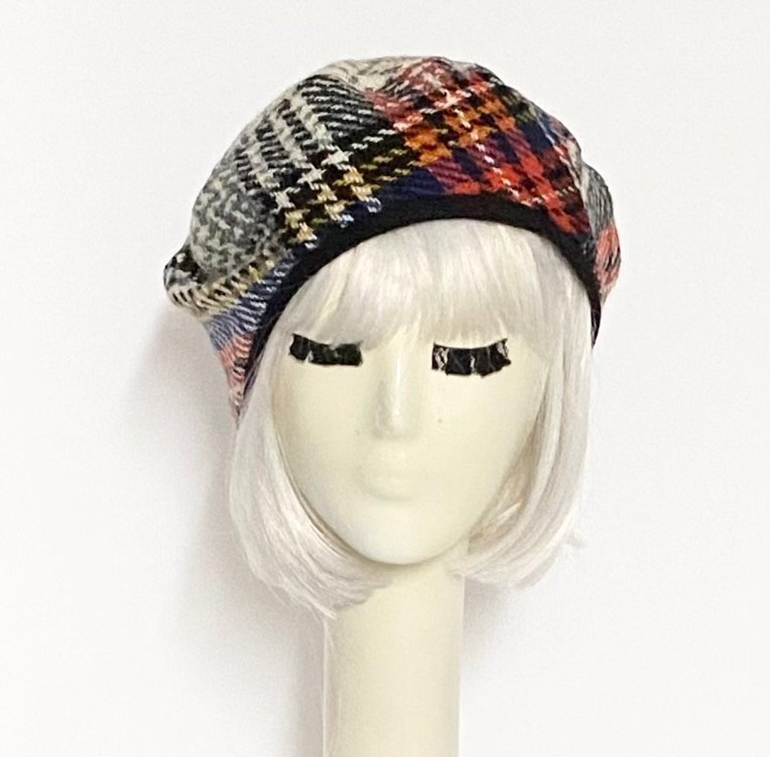 Beret Hat Tartan Plaid Wool - Etsy