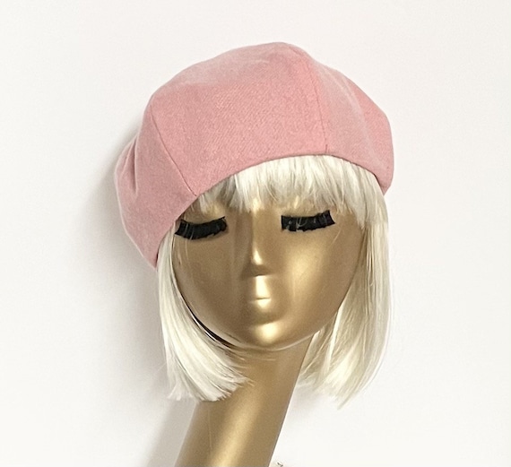 Pink Wool Beret Hat - Etsy