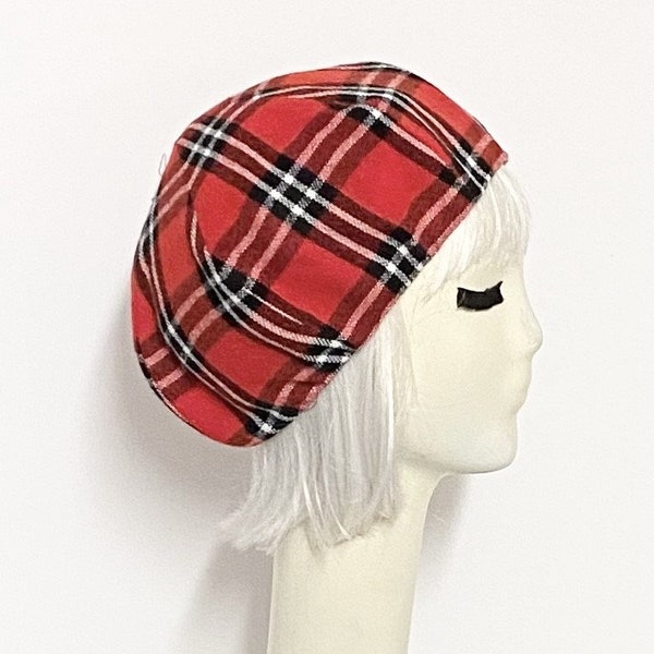 Plaid Beret - Etsy