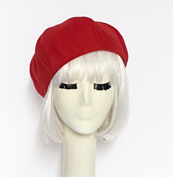 Red Wool Beret Hat - Etsy