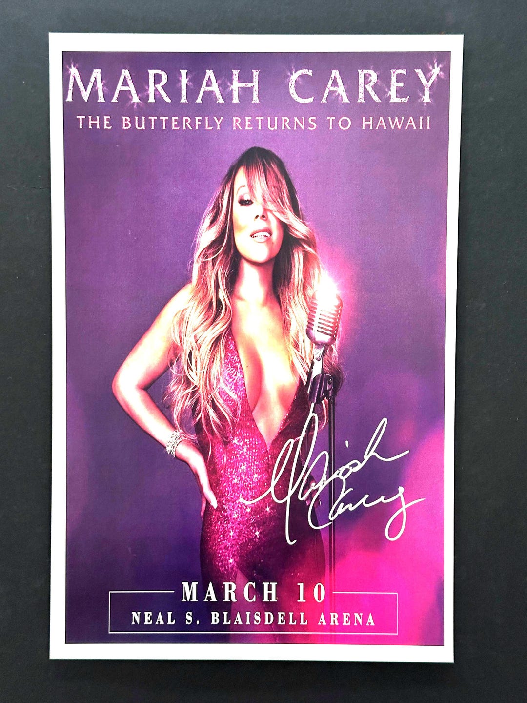 Authenticated Autographed MARIAH CAREY the Butterfly Returns to Hawaii, Signed Collectable Music ...