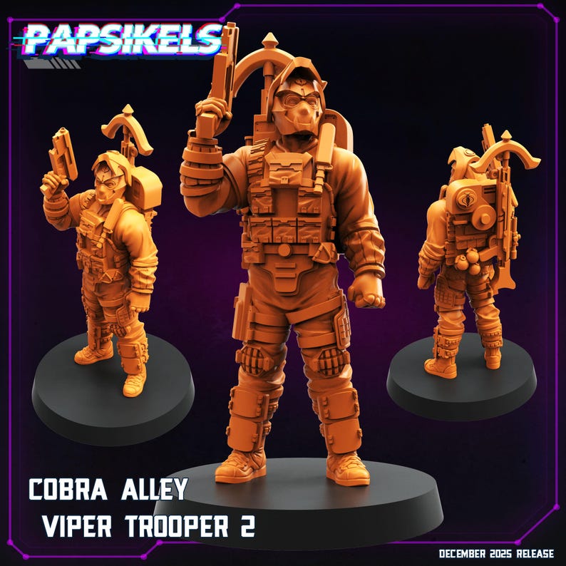 Cobra Alley Viper Troopers Part 1 | 30mm 32mm | Cyberpunk Miniatures ...