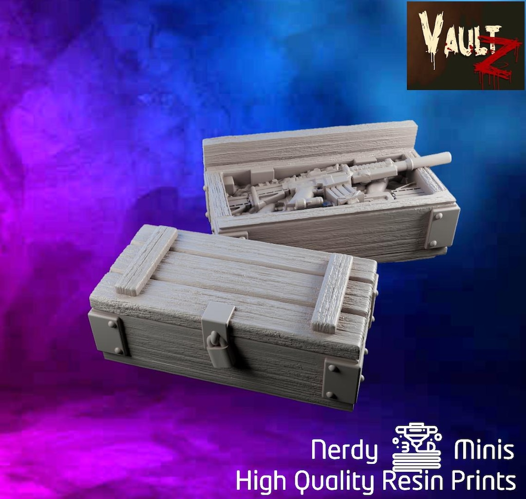 Weapon Box Prop | Terrain | Props | Dnd Minis | 32mm 40mm | Zombicide ...