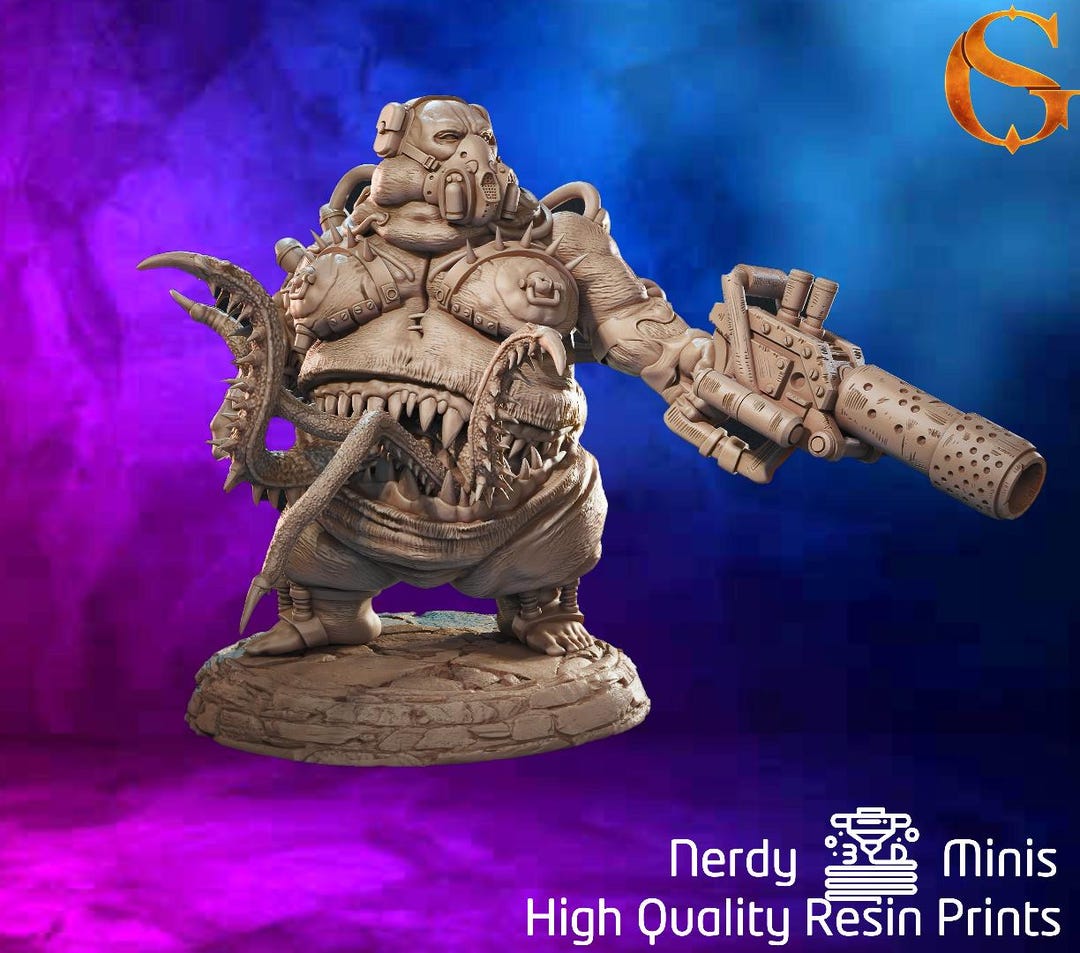 Barbecue Demon | D&D Minis | 30mm 32mm | Trench Crusade | Solgood ...