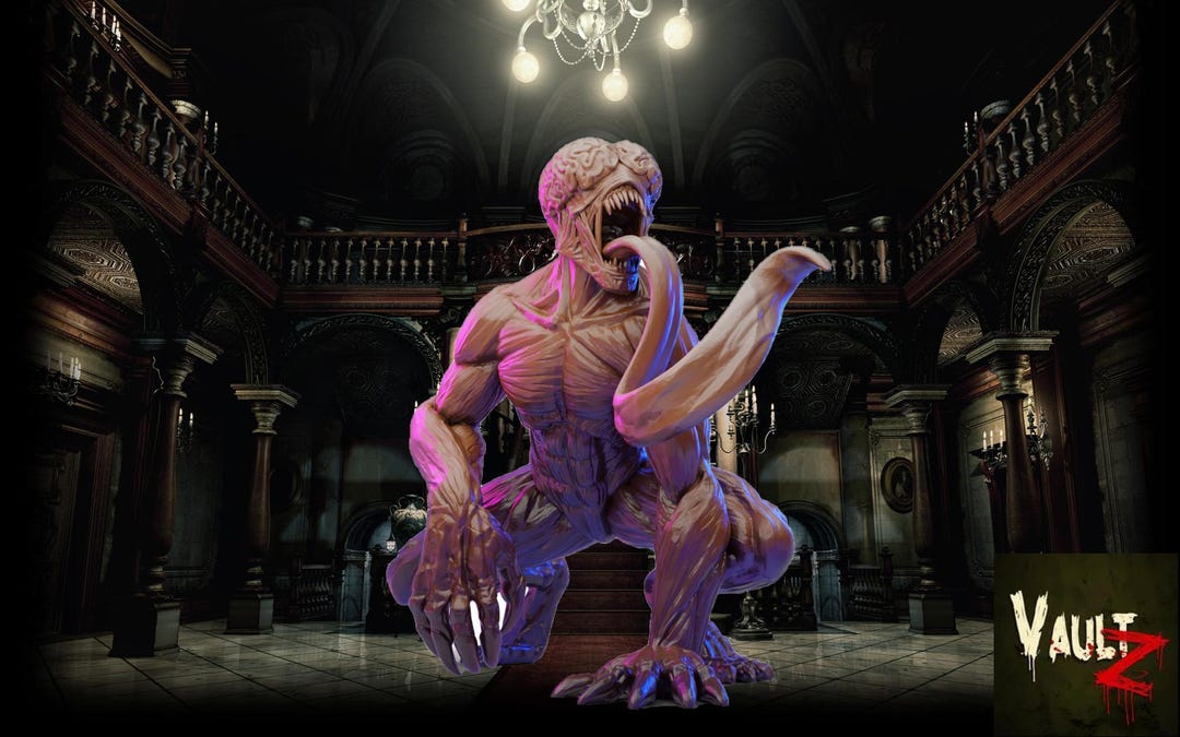 Long Tongue Mutation | Survivor Miniature | Resident Evil Fan Art ...