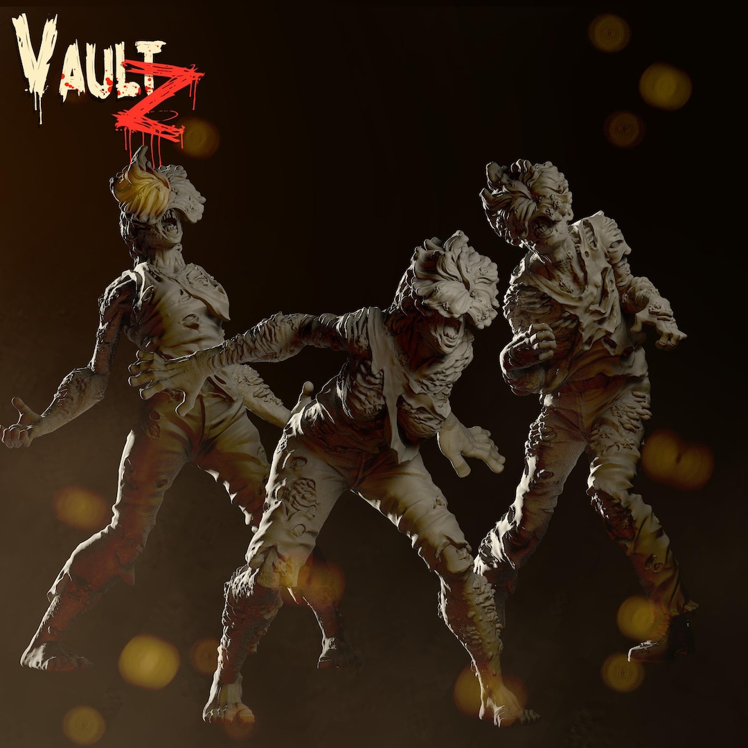 Clicker Zombie | Dnd Minis | 32mm 40mm | Last of Us | Vaultz - Etsy