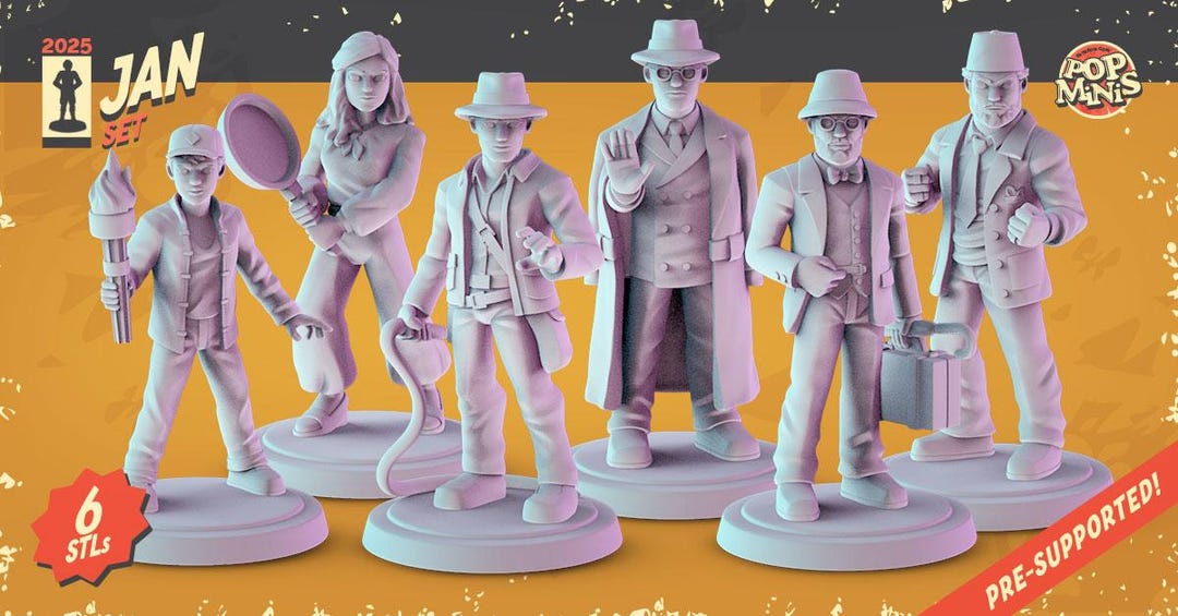 Archeologist Set - Fan Art | 30mm 32mm | Pop Minis - Etsy
