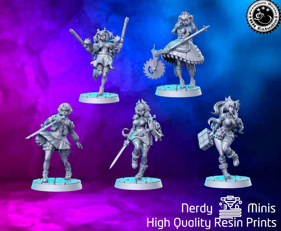 Anime Vol. 24 | 30mm 32mm | Anime Miniatures | RN Studios - Etsy