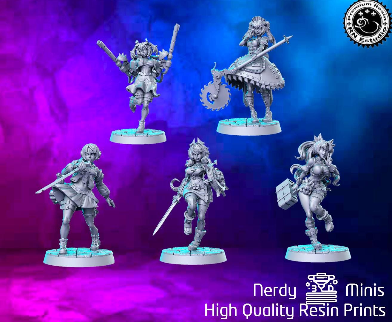 Anime Vol. 24 | 30mm 32mm | Anime Miniatures | RN Studios - Etsy