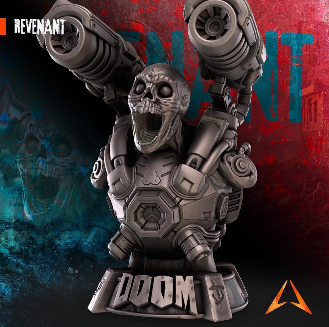 Doom Demon Bust | 3d Printed | Doom | Aftermath Studios - Etsy