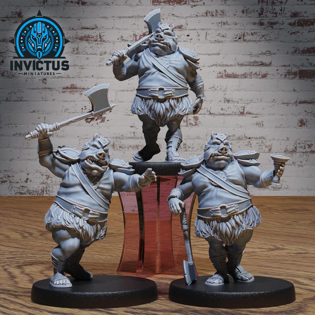 Space Boar Thug | 30mm 32mm | Sci Fi Miniatures | Legion | Shatterpoint ...