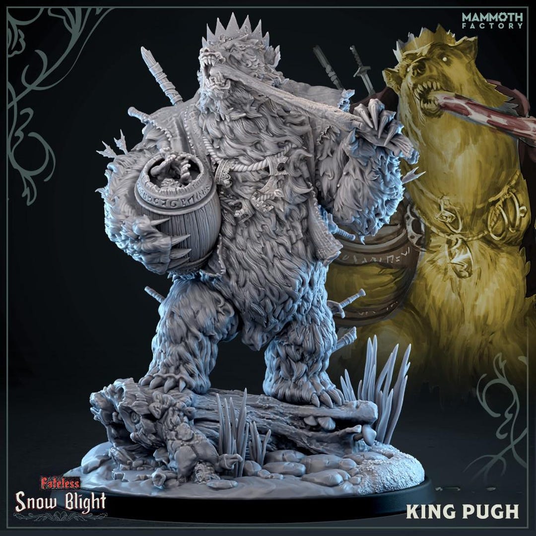 King Pugh | 30mm 32mm | Snow Blight of the Neverwood | Gargantuan | Dnd ...
