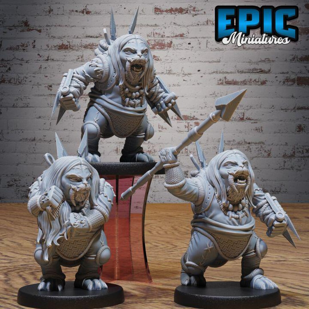 Walrus Folk Huntress | 30mm 32mm | North Raiders Collection | Dnd Minis ...