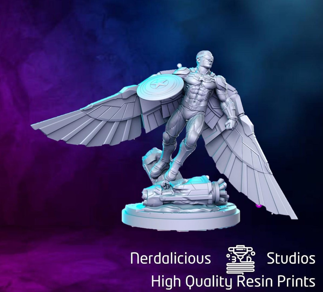 Capt. Bird Man | Superhero | 30mm 32mm | RN Estudio - Etsy