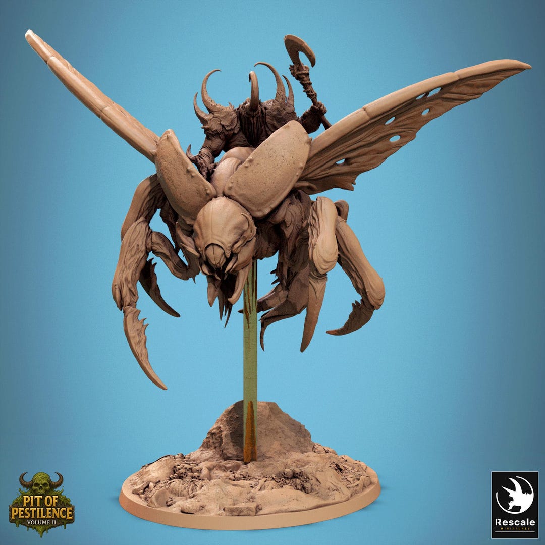 Scarab Host Standing | 30mm 32mm | Dnd Minis | Large Miniature | Pit of ...