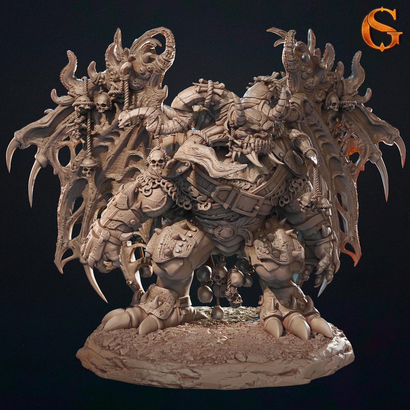 Gallu Destroyer Demon | Dnd Minis | 30mm 32mm | Solgood Creations - Etsy
