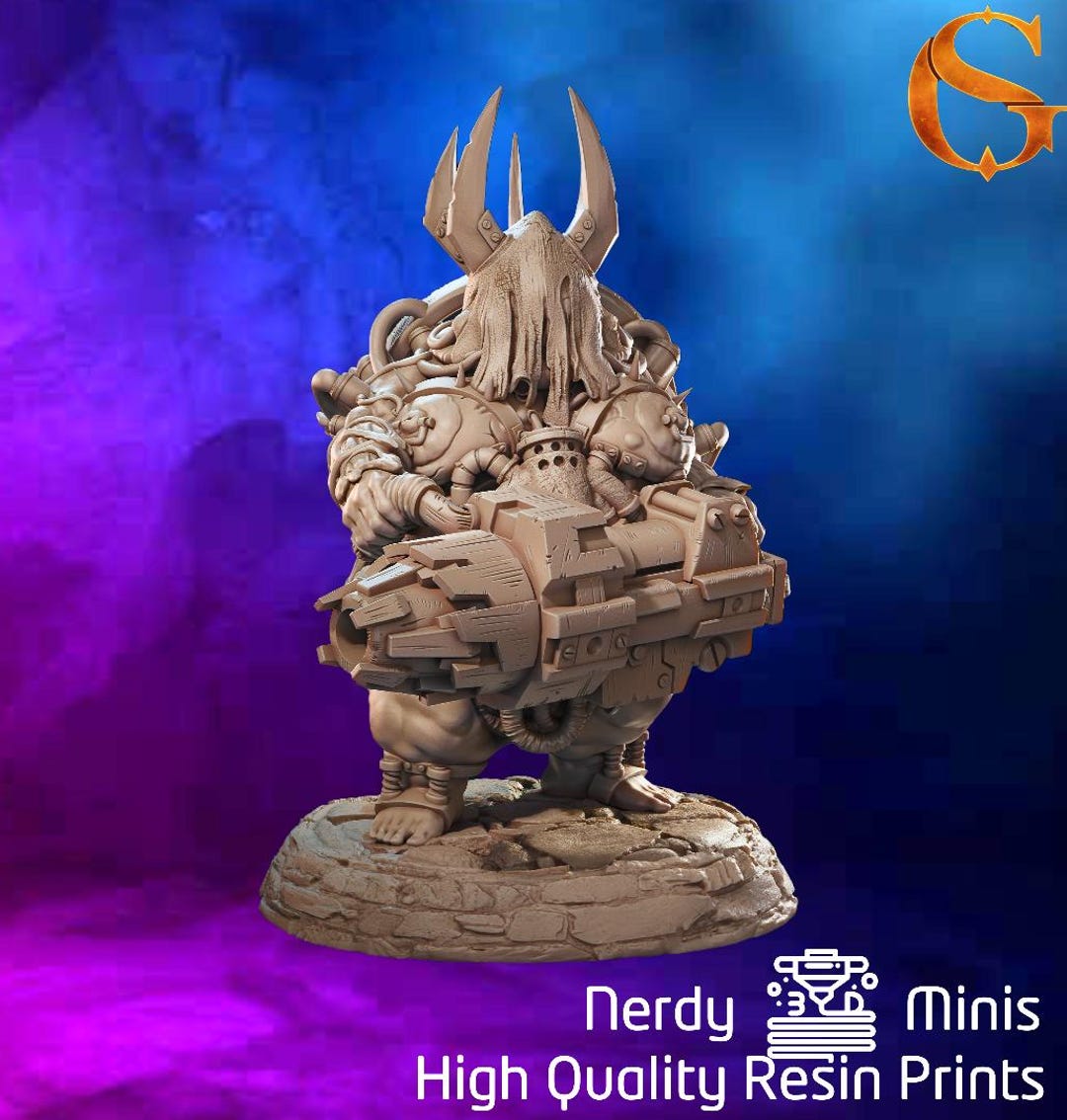 Barbecue Demon Ver. 2 | D&D Minis | 30mm 32mm | Trench Crusade ...