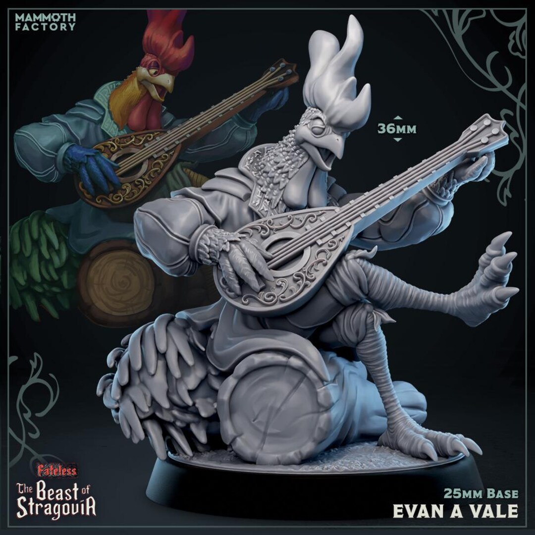 Evan A Dale | 30mm 32mm | Dnd 5e | Mammoth Factory - Etsy