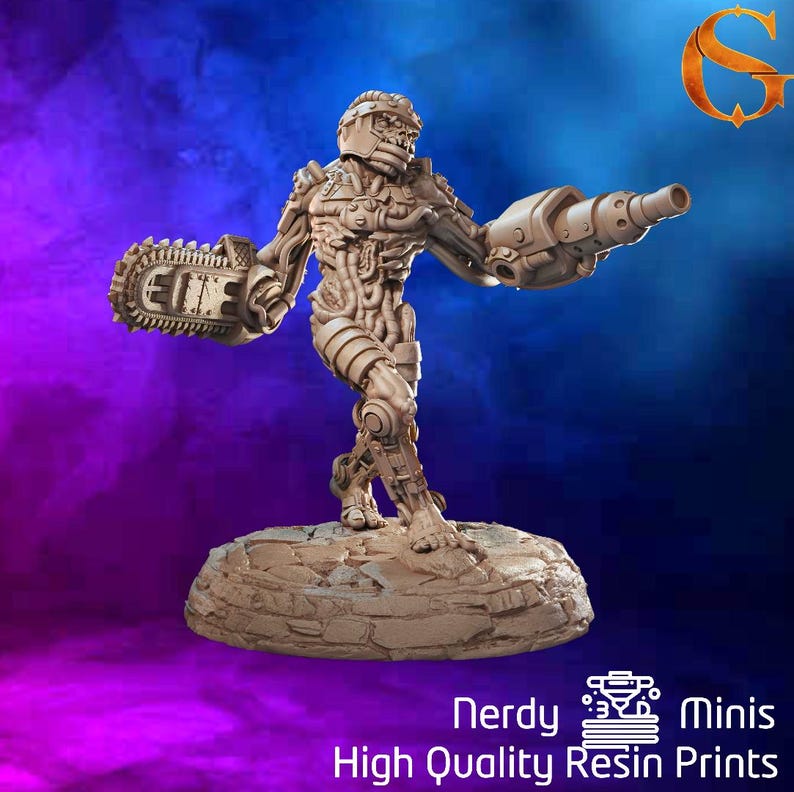 Blaster Version 4 | D&D Minis | 30mm 32mm | Trench Crusade | Solgood ...