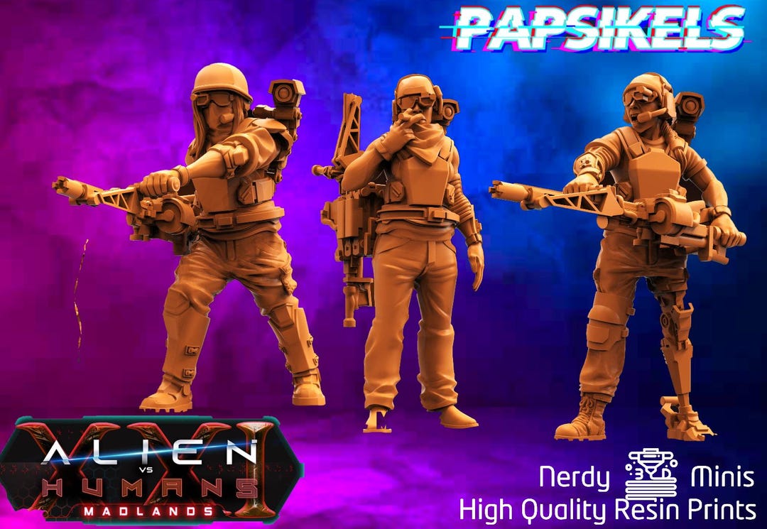 Female Colonial Marines | 30mm 32mm | Aliens Vs. Humans | Yautja ...
