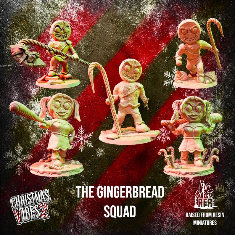 The Gingerbread Squad | 30mm 32mm | Christmas Miniatures | Krampus ...