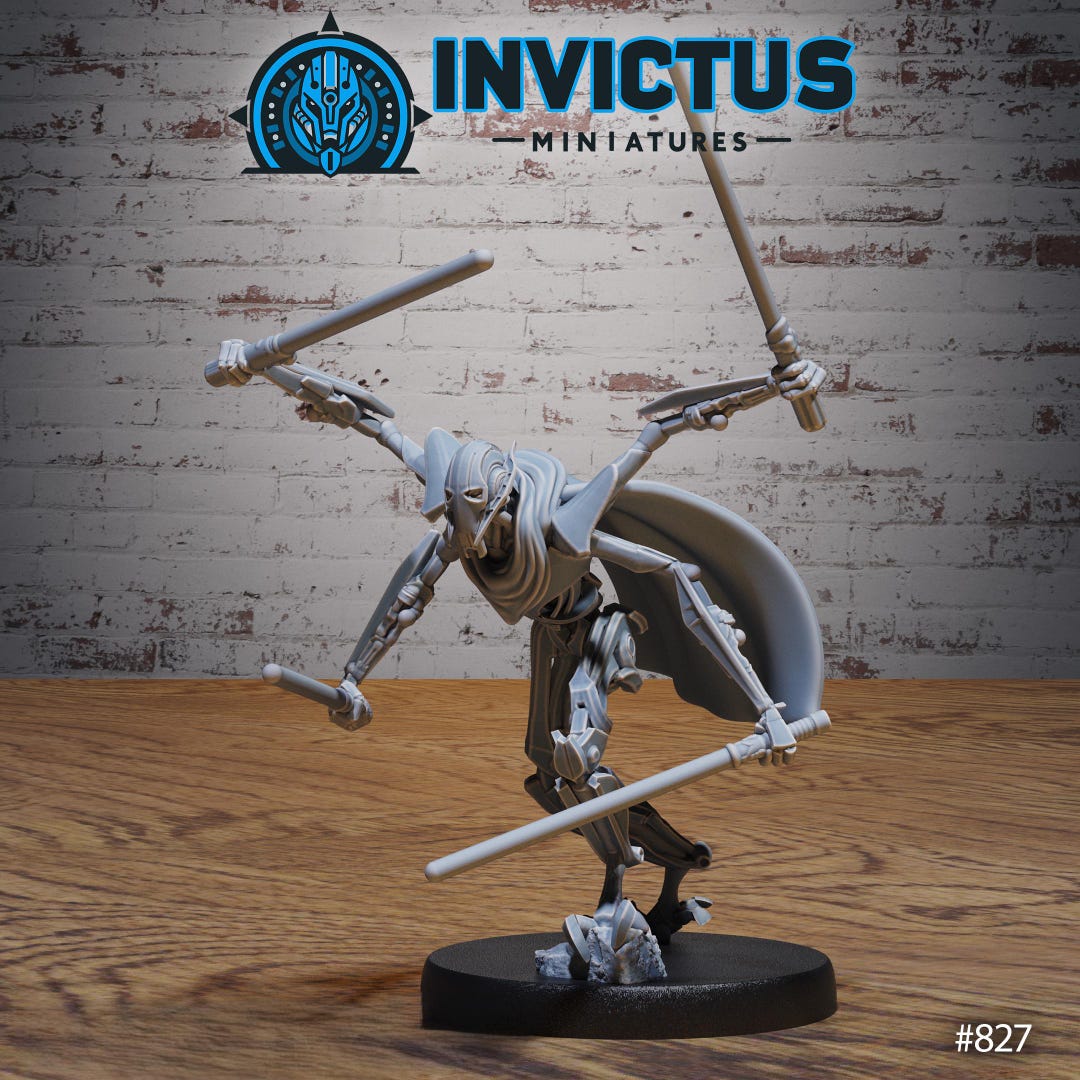 Robot General | 30mm 32mm | Sci Fi Miniatures | Invictus Miniatures - Etsy