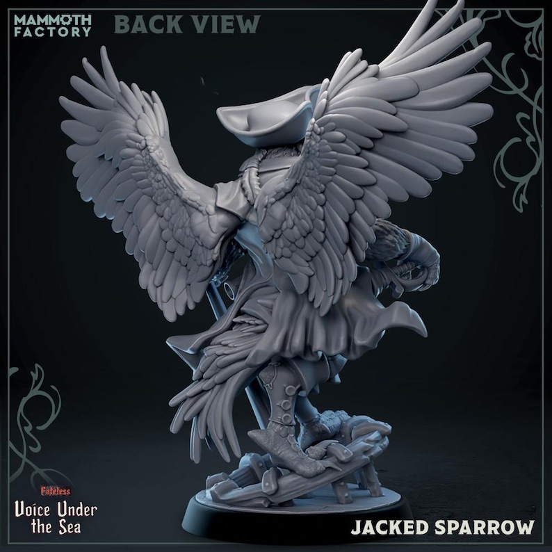 Jacked Sparrow | 30mm 32mm | Dnd 5e | Mammoth Factory - Etsy