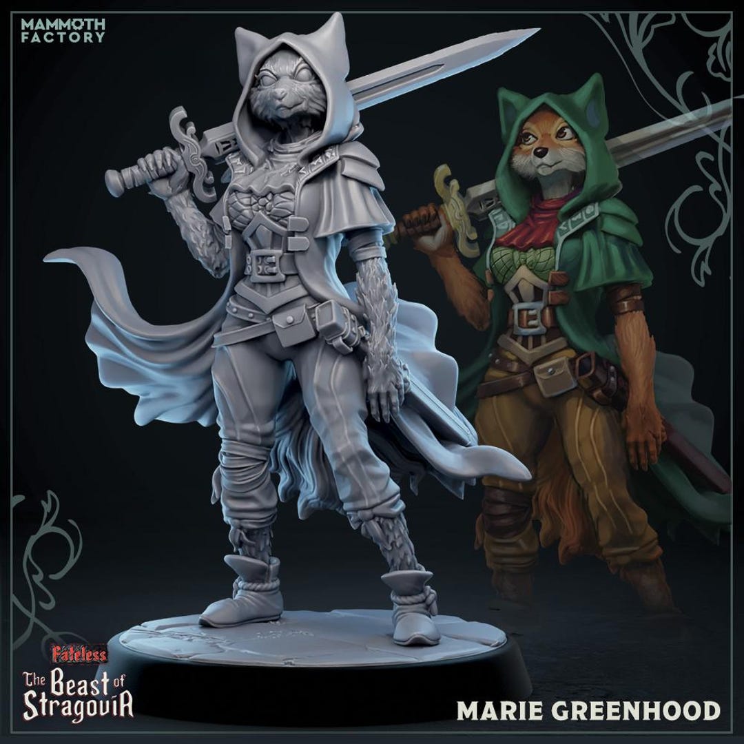 Marie Greenhood | 30mm 32mm | Dnd 5e | Mammoth Factory - Etsy