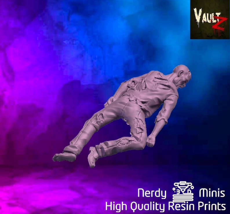 Zombies Laying | 30mm 32mm | Zombie Miniature | Zombicide | Vaultz - Etsy