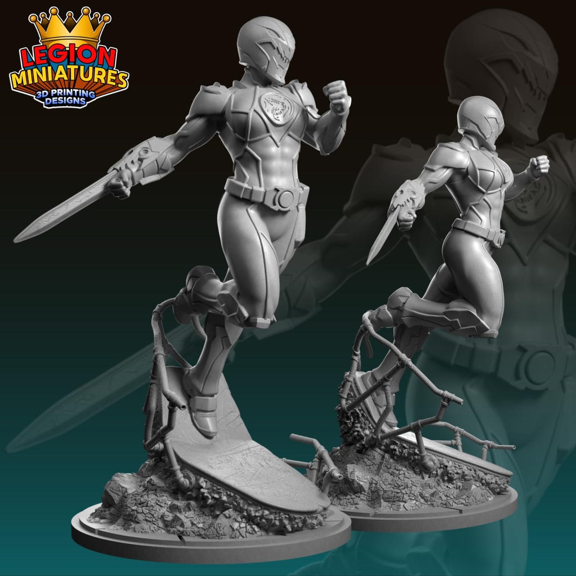 Prime Crimson Sentinel | 30mm 32mm | Crisis Protocol | Power Rangers ...