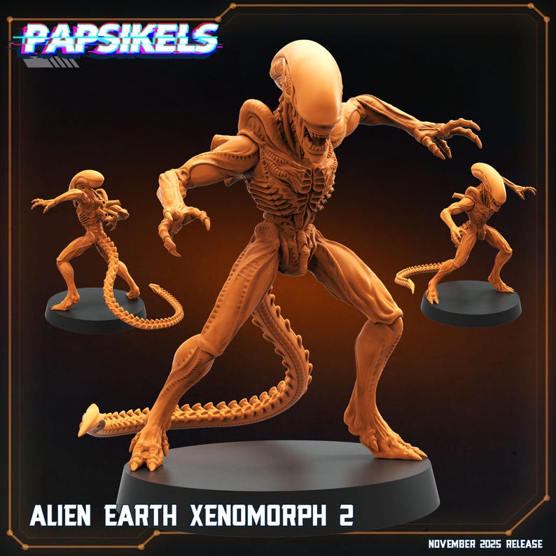 AE Xenomorphs | 30mm 32mm | Aliens Vs. Humans | Aliens | Papsikels ...
