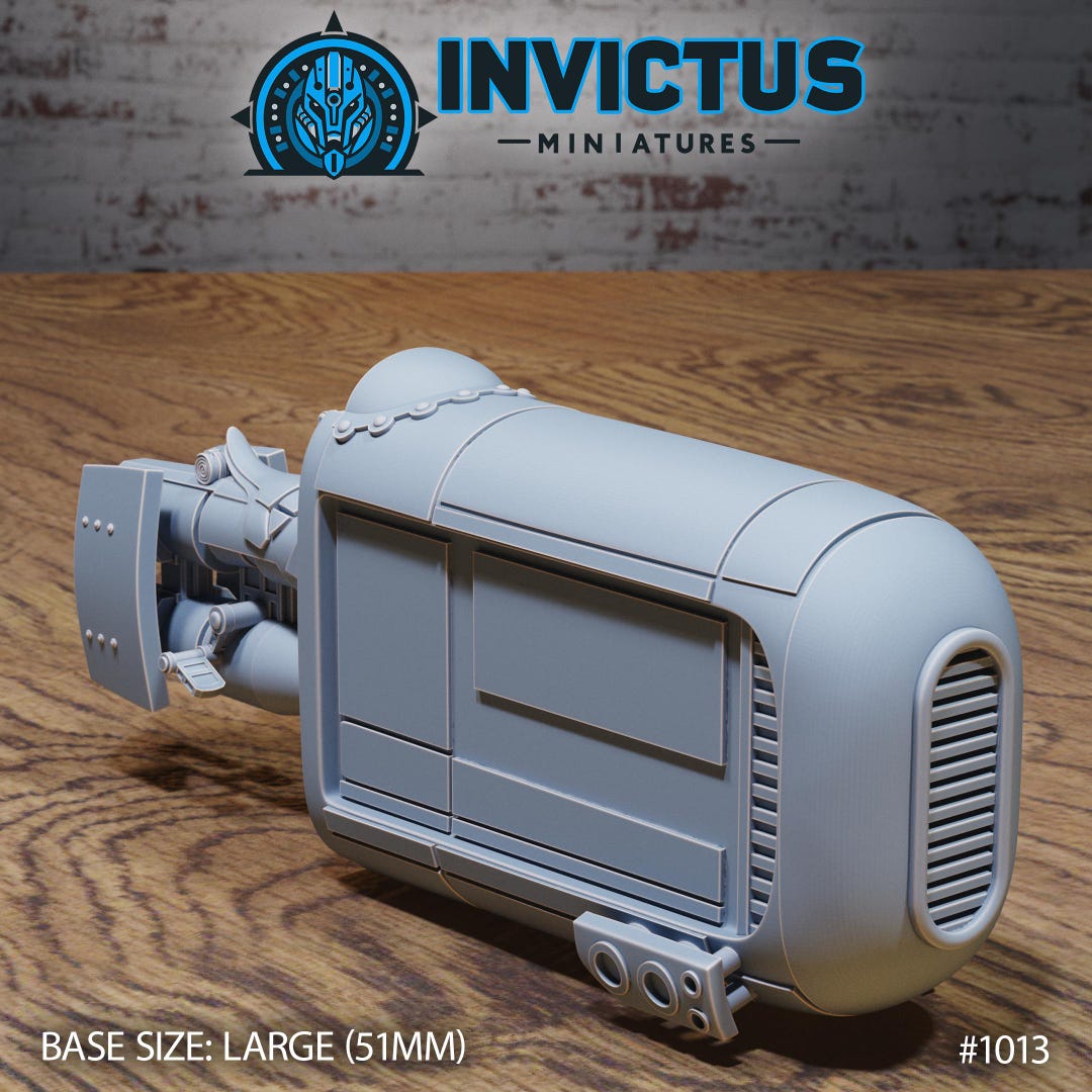 Gravy Bike | 30mm 32mm | Sci Fi Miniatures | Large Miniature | Invictus ...