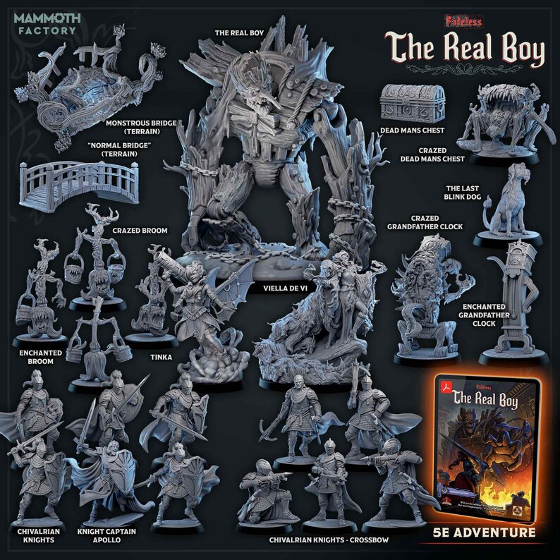 The Real Boy | Wooden Construct | 30mm 32mm | Dnd 5e | the Real Boy ...