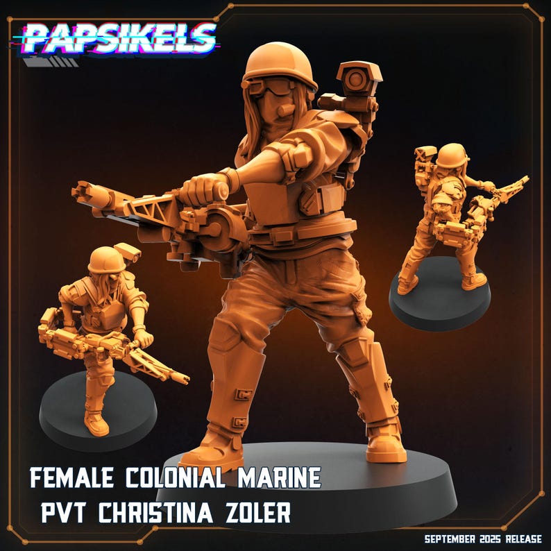 Female Colonial Marines | 30mm 32mm | Aliens Vs. Humans | Yautja ...