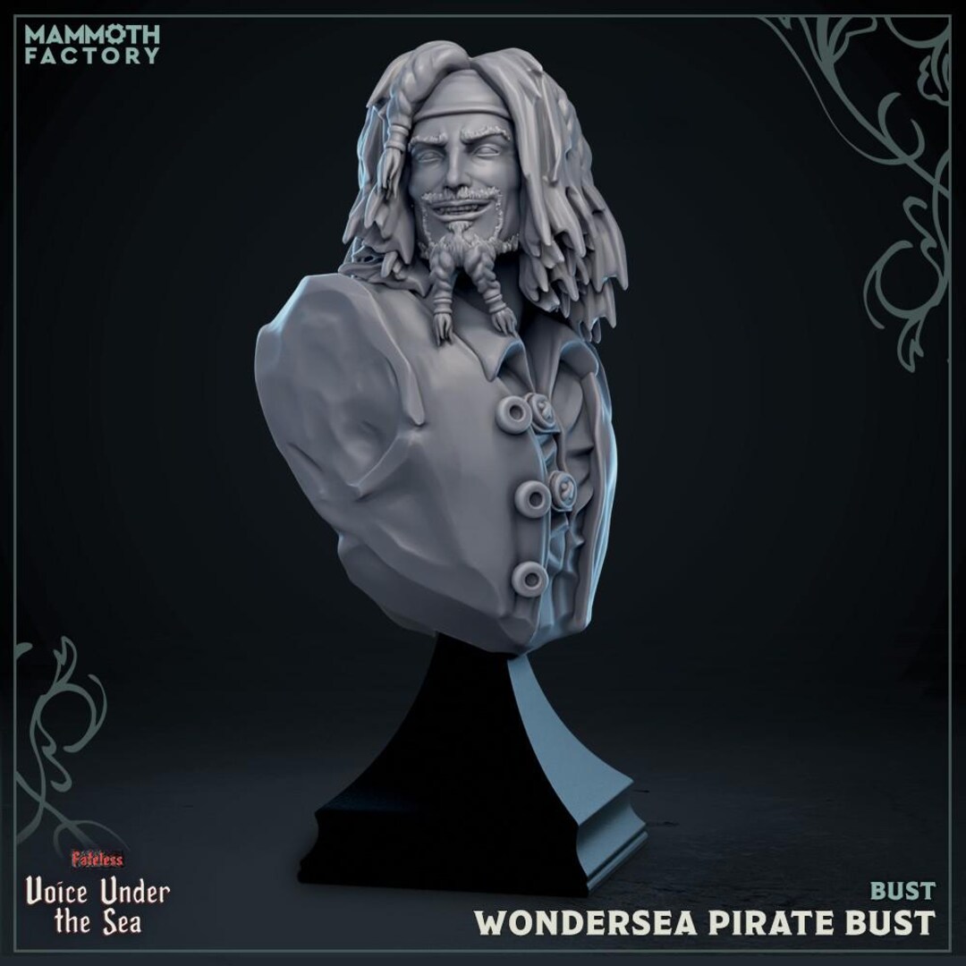 Wondersea Pirate | 30mm 32mm | Bust | Dnd 5e | Mammoth Factory - Etsy