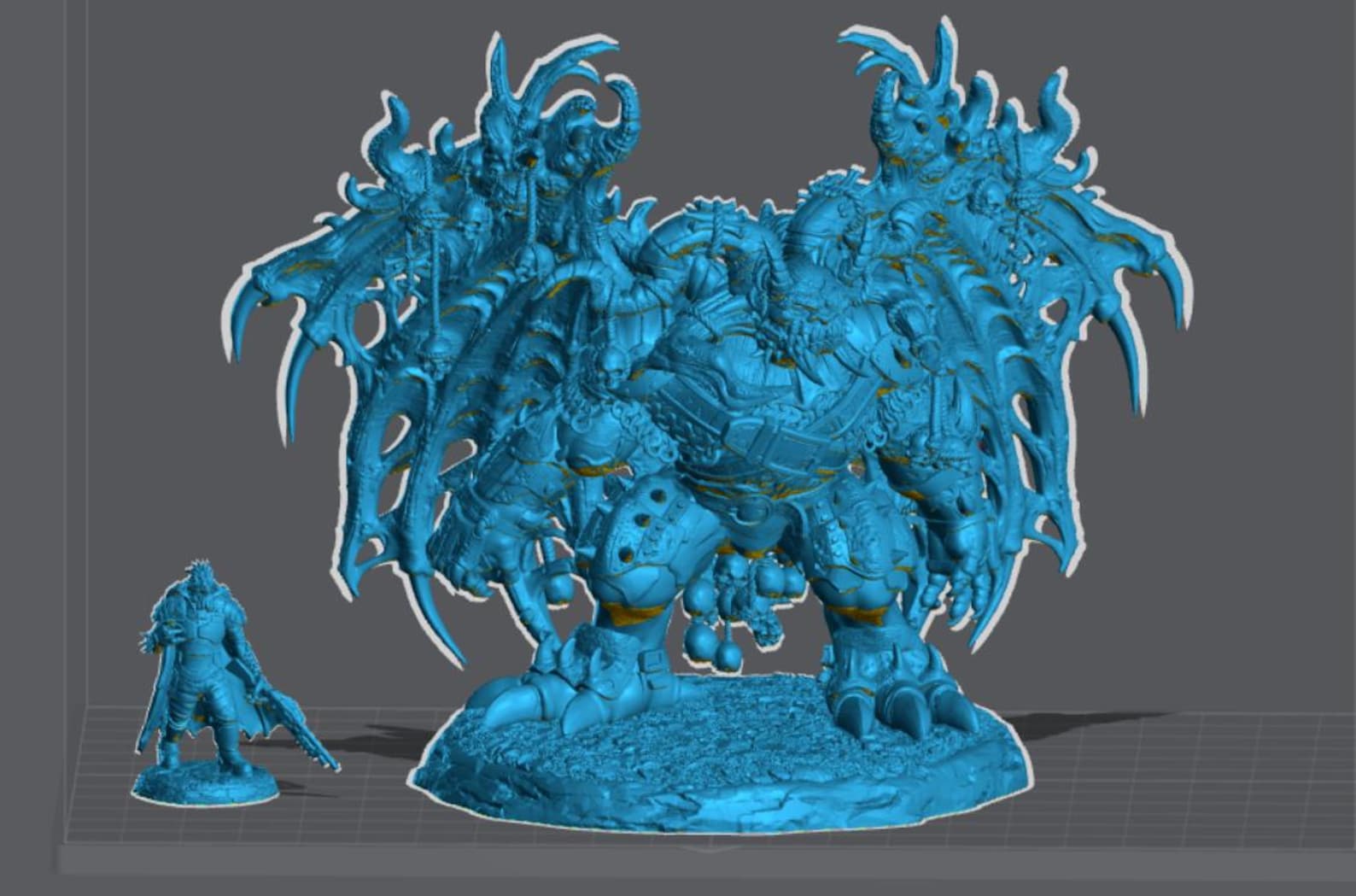 Gallu Destroyer Demon | Dnd Minis | 30mm 32mm | Solgood Creations - Etsy