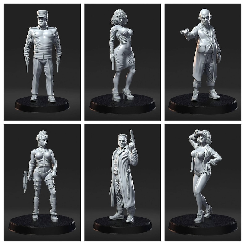Basin City Vol. 2 | Superhero Miniatures | 30mm 32mm | RN Estudio - Etsy