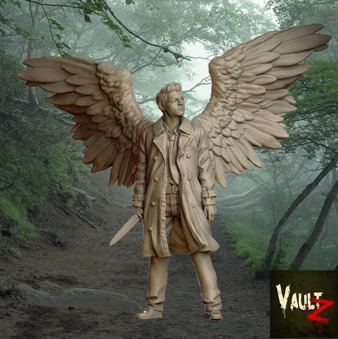 Angel | Supernatural Fan Art | 30mm 32mm | Vaultz - Etsy