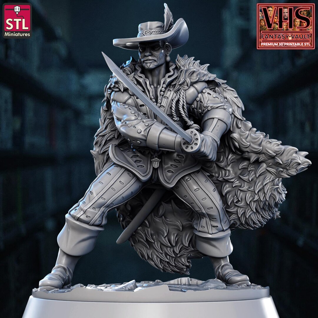 Highland Teacher | 32mm 40mm | VHS Miniature | STL Miniatures | Dnd ...