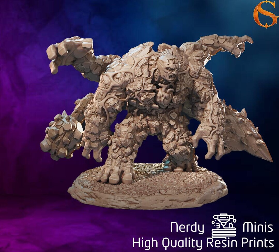 Adam the Mud Golem | D&D Minis | 30mm 32mm | Solgood Creations - Etsy