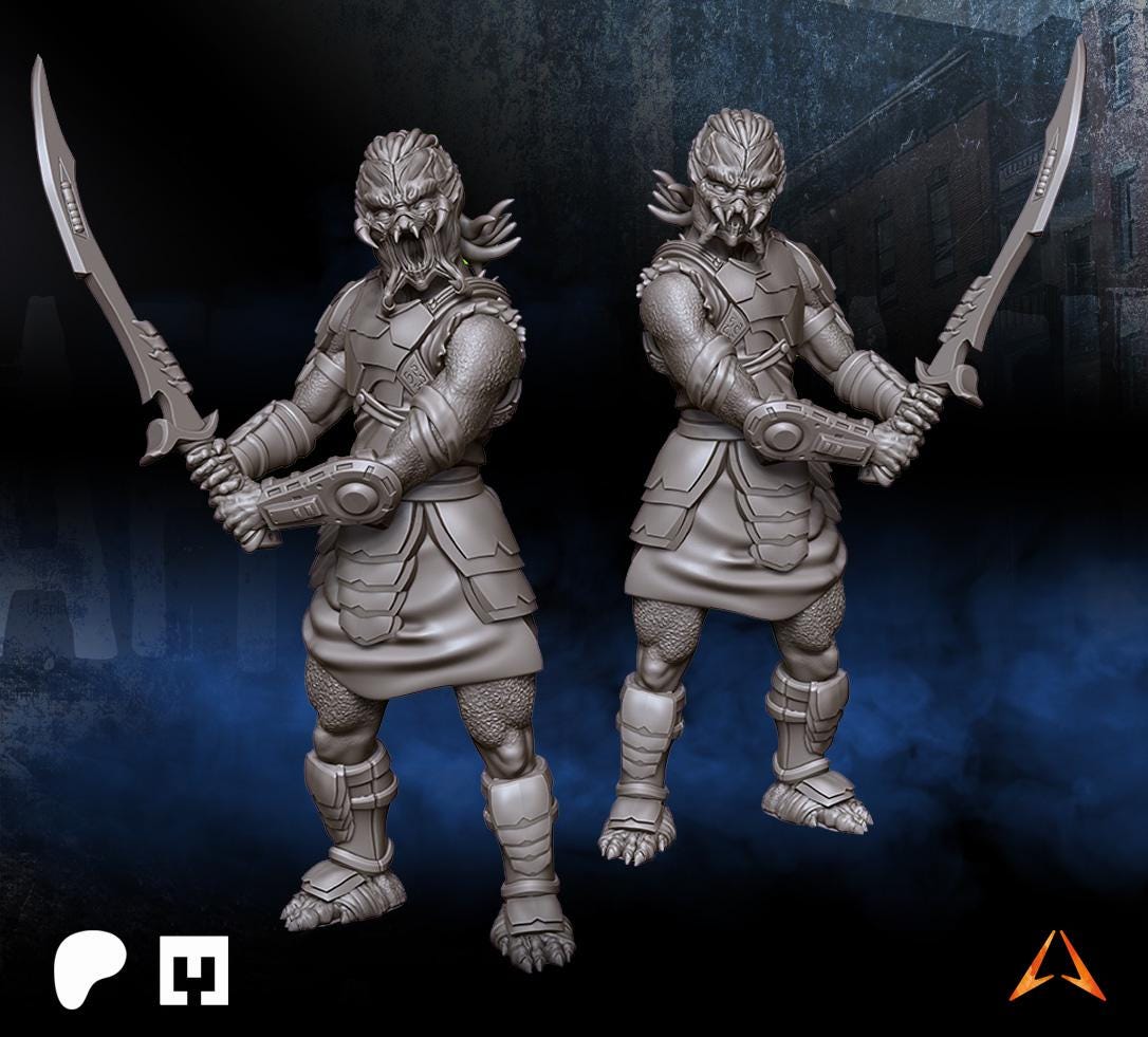 Yautja Sword Hunter | Sci Fi Miniatures | the Predator | Zombicide ...