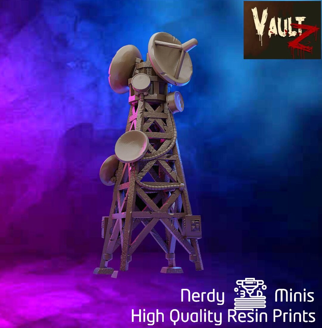 Communication Tower Prop | Terrain | Props | Dnd Minis | 32mm 40mm ...