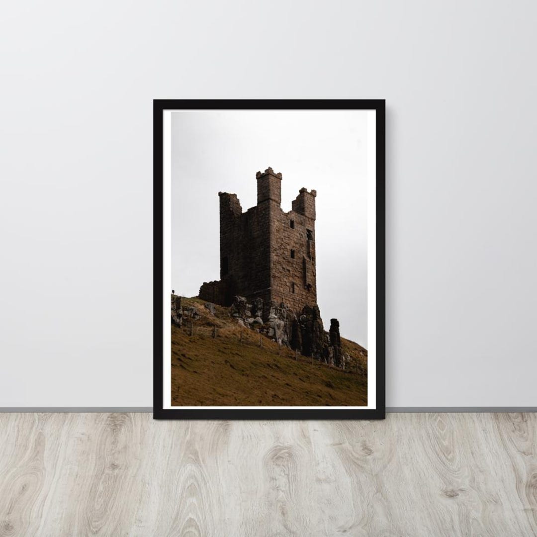 Dunstanburgh Castle North Side Framed Matte Paper Poster ...